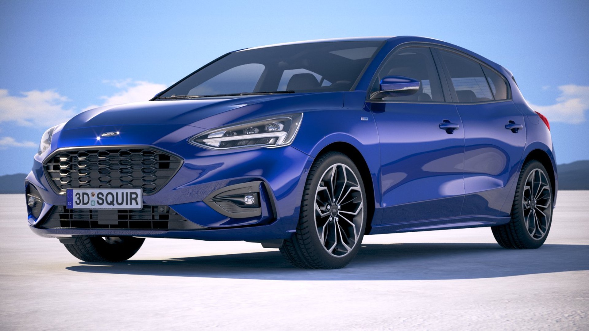 Focus St-line 2019 3D Model - TurboSquid 1299294