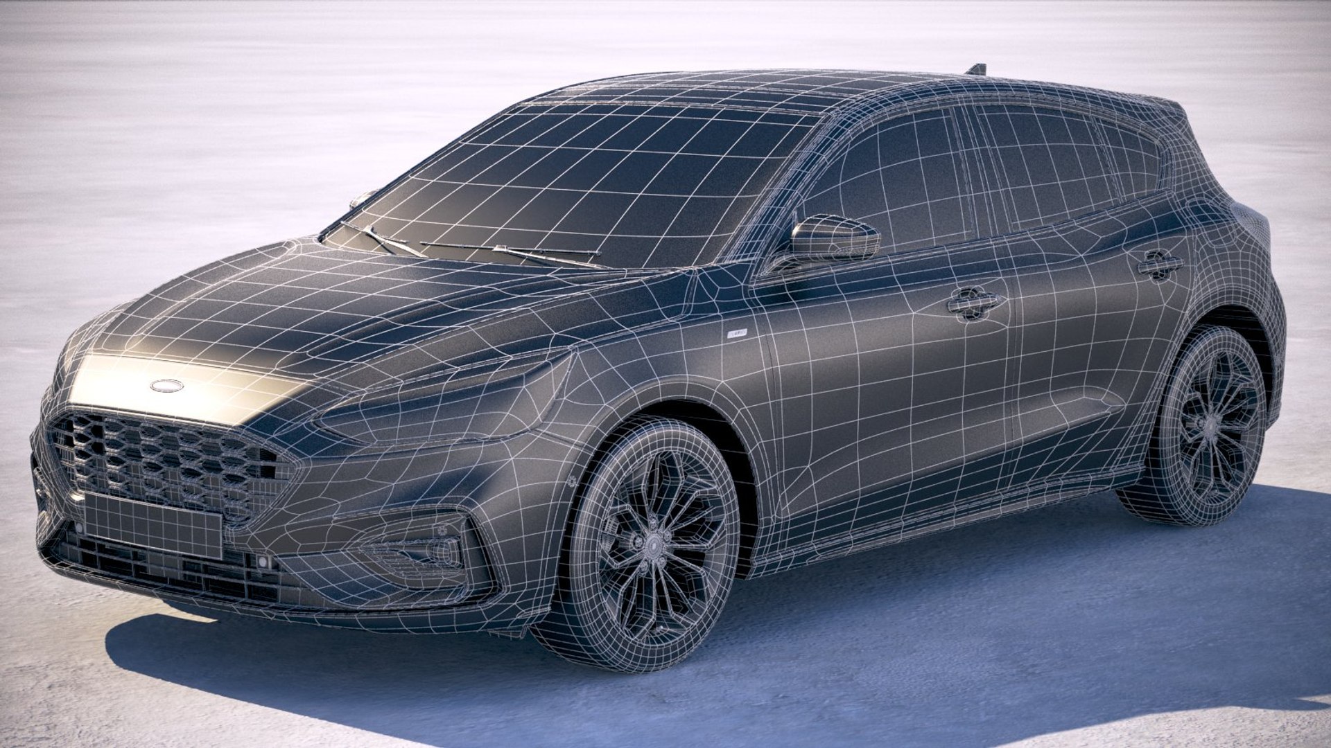 Focus St-line 2019 3D Model - TurboSquid 1299294