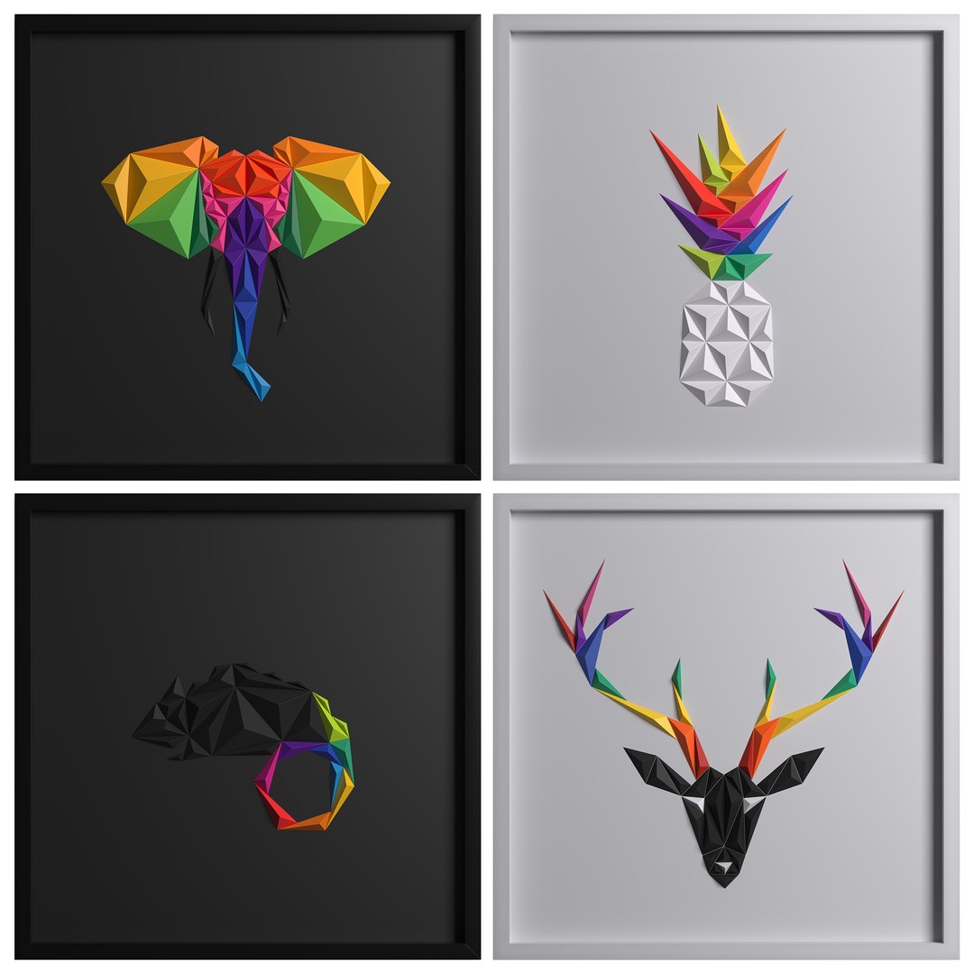 3D Model Paper Artwork 06 - TurboSquid 1628178