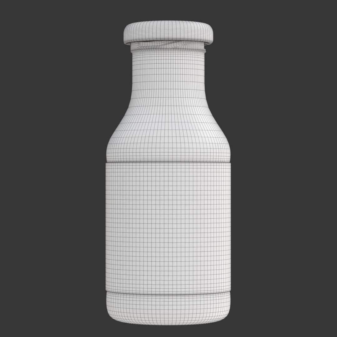 3D mini glass bottle model - TurboSquid 1248716