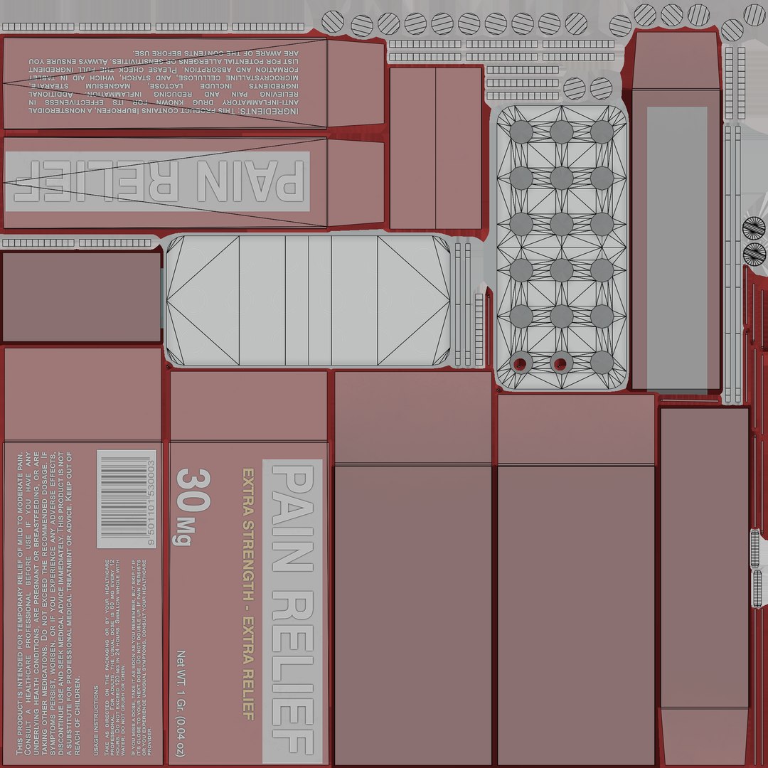 3D Pain Relief Box I PBR Model I Game Ready Model - TurboSquid 2336474