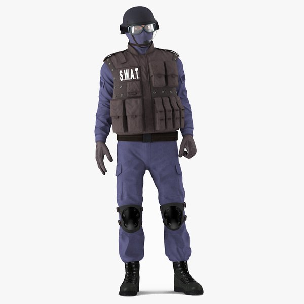modelo 3d Oficial Swat preparado para Cinema 4D - TurboSquid 2209176
