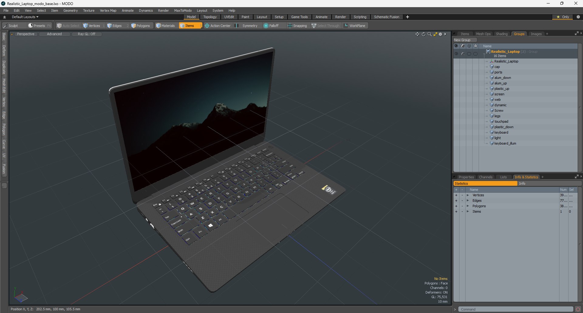 3D Realistic Laptop Model - TurboSquid 2270741