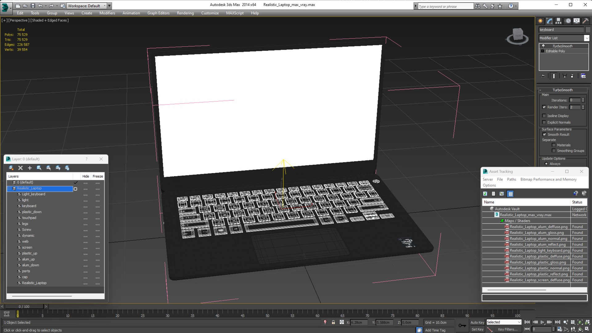 3D Realistic Laptop Model - TurboSquid 2270741