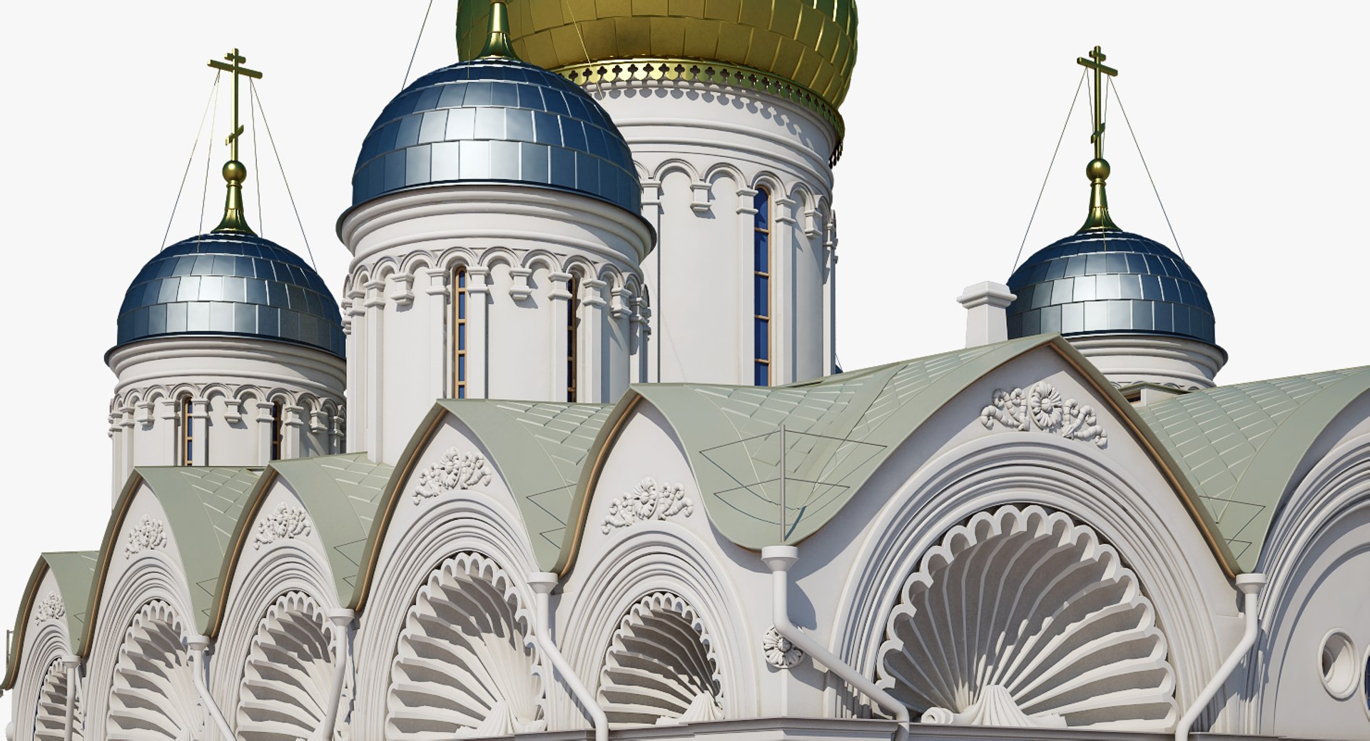 Russian Archangel Cathedral Model - TurboSquid 1181832