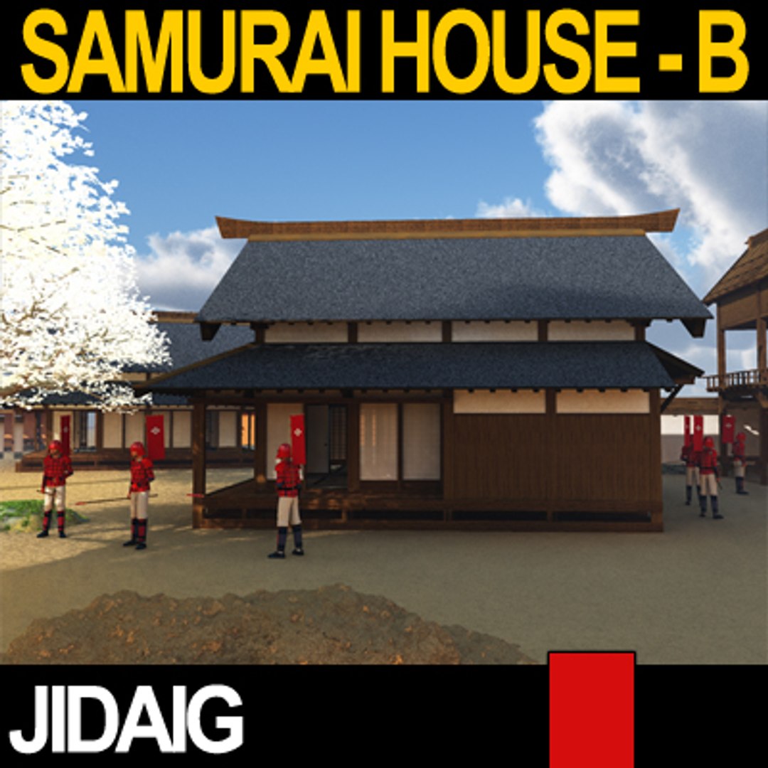 3d Samurai Village House - Model