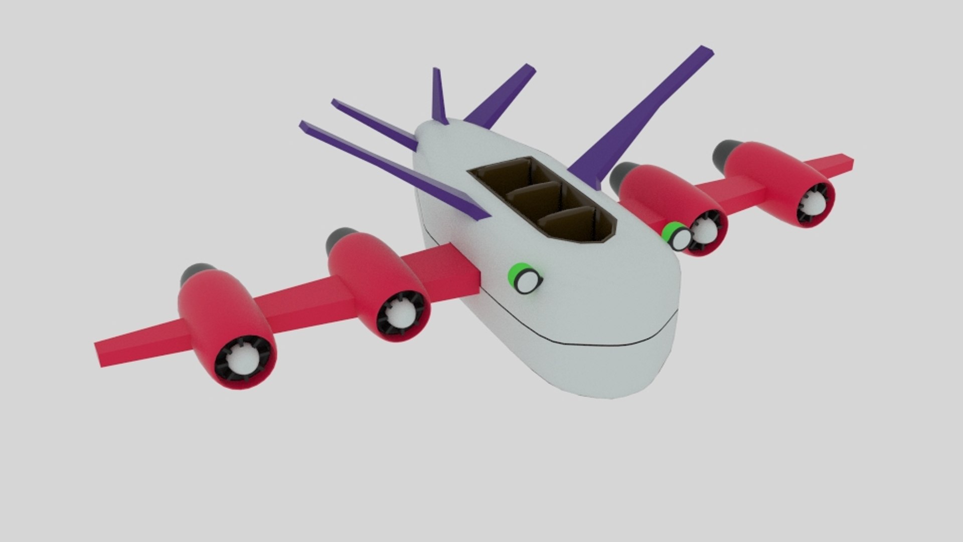 Spacko Space Plane 3D Model - TurboSquid 1513241