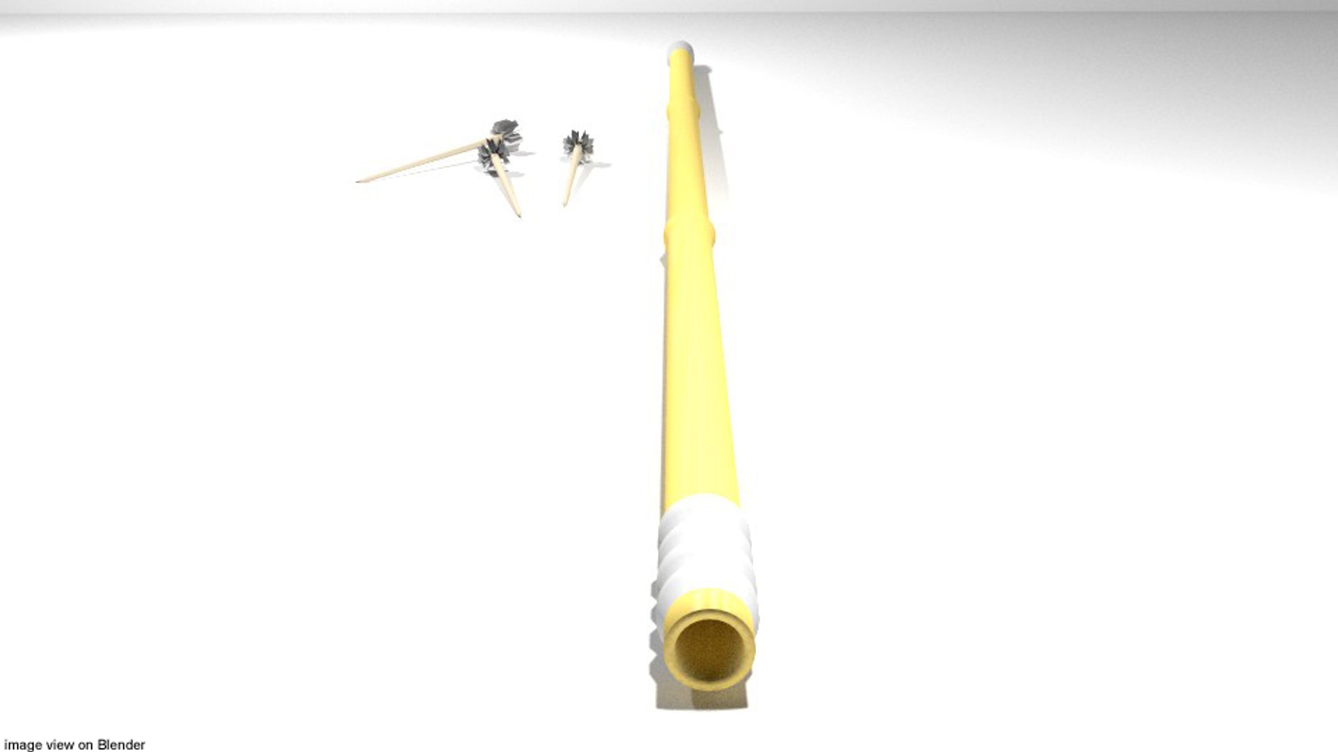 3D Bamboo Blowgun - TurboSquid 1202658