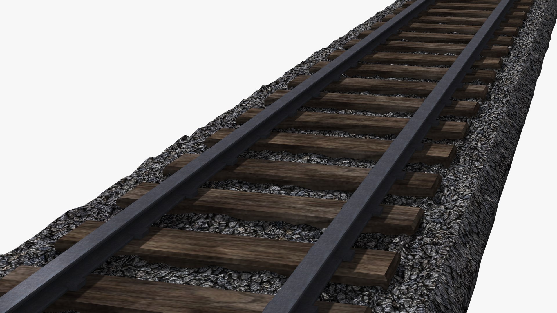 Railway Track With Electric Overhead Lines Model - TurboSquid 1988462
