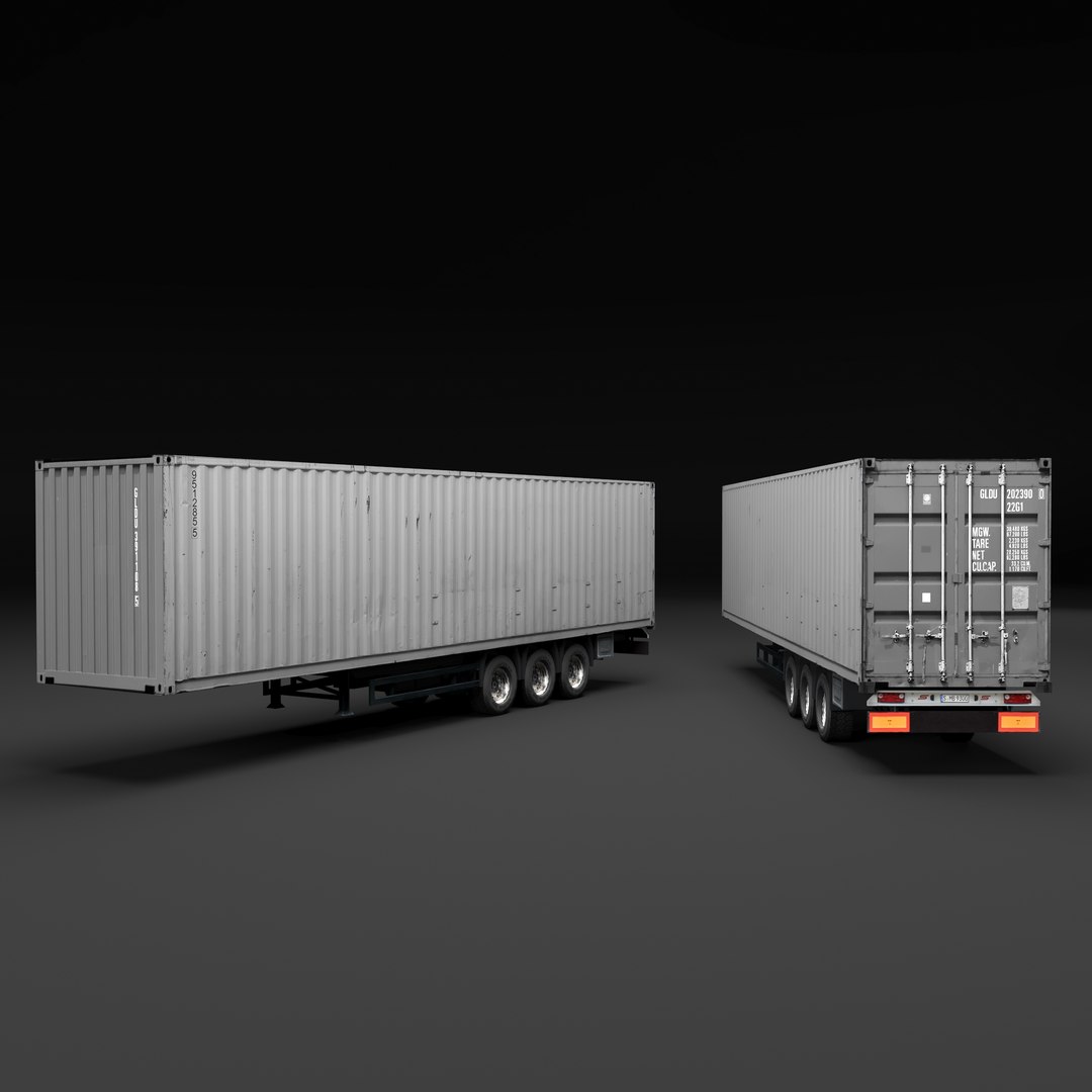 Semi Trailer 3D Model - TurboSquid 1444412