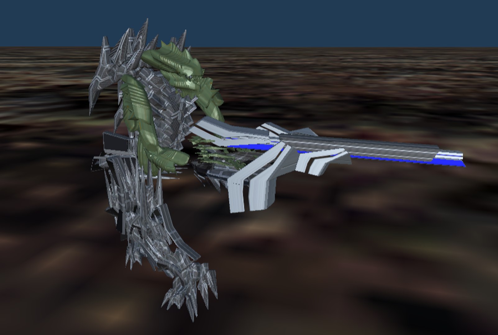 Alien Gun 3D Model - TurboSquid 1555579