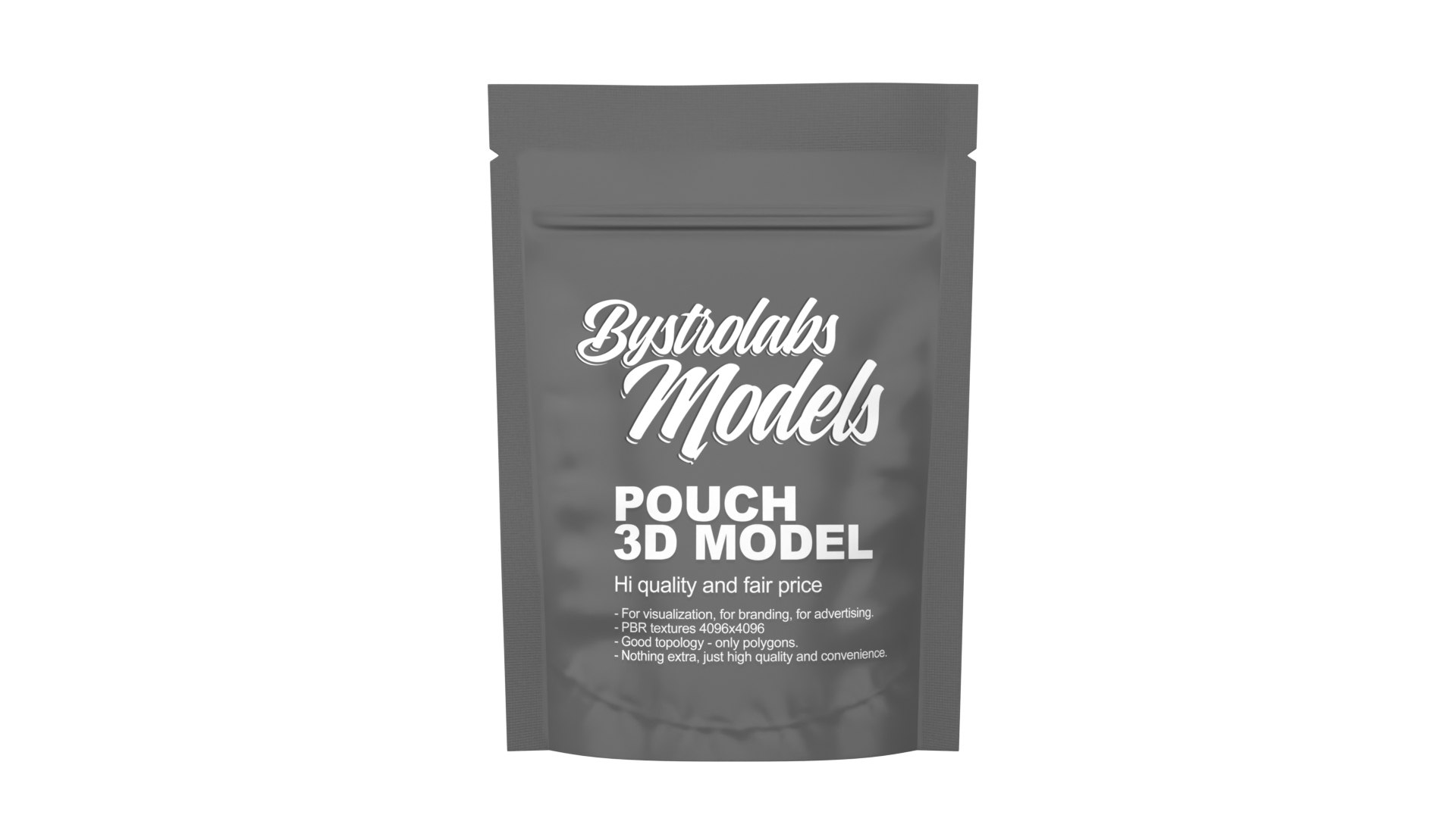 3D Standup Pouch - TurboSquid 2361075