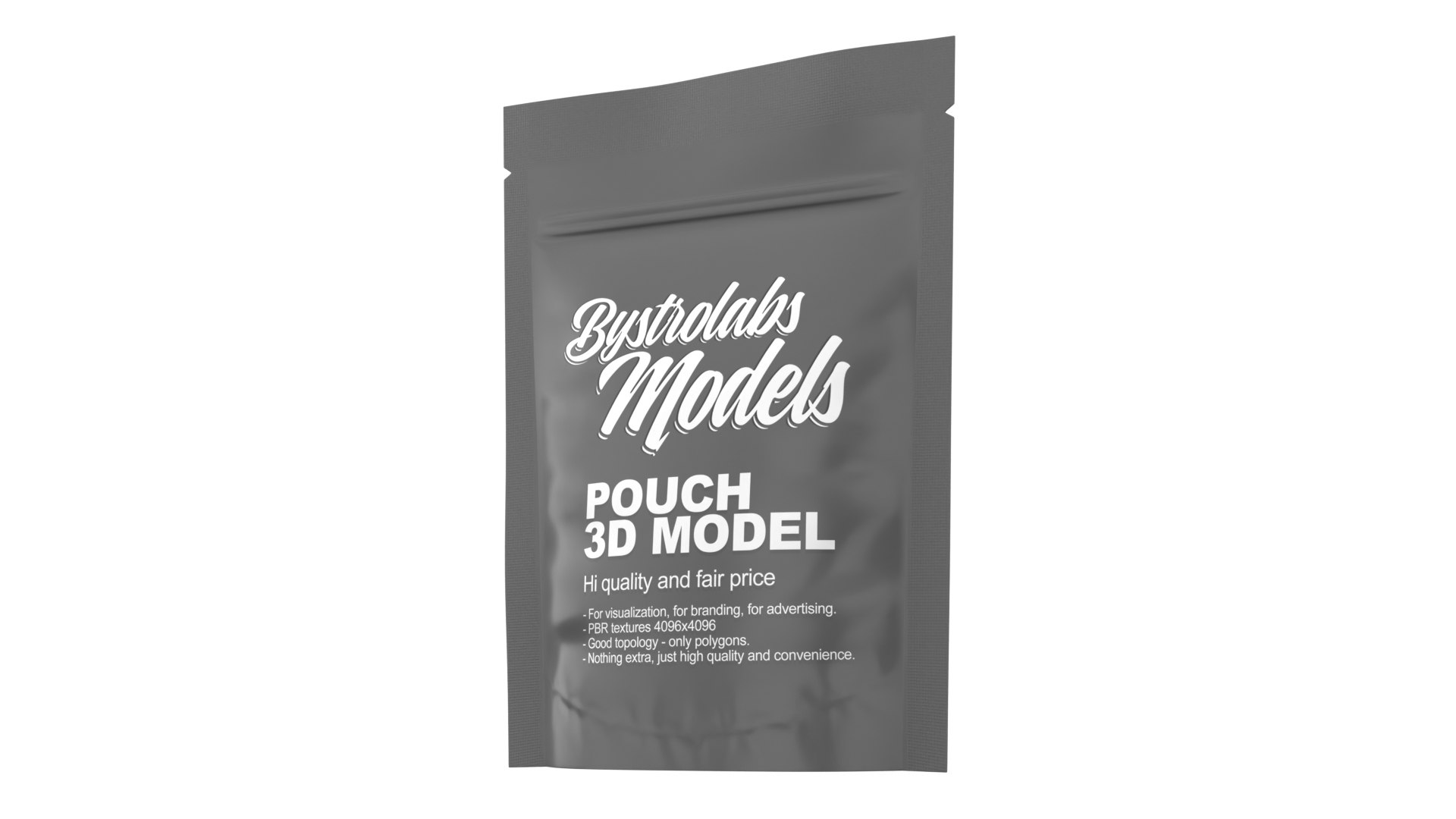 3D Standup Pouch - TurboSquid 2361075