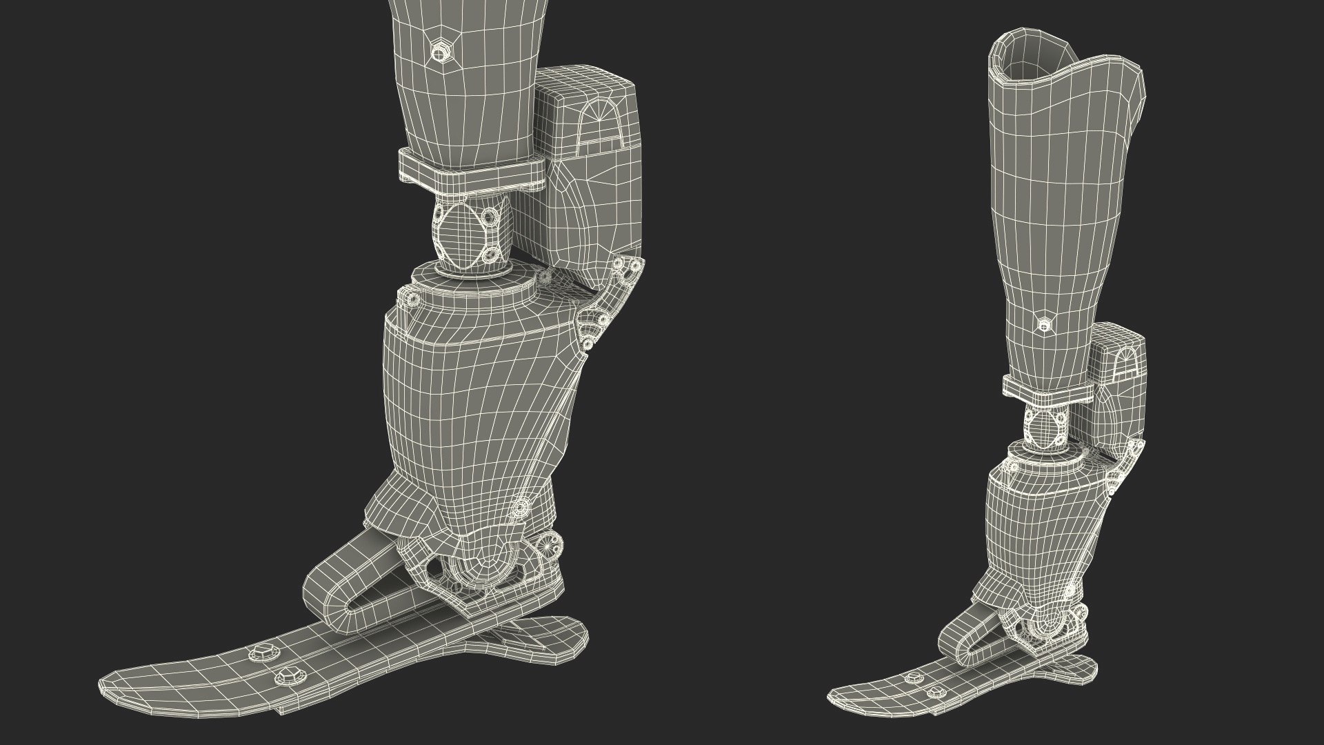 Prosthetic Leg Rigged 3D Model - TurboSquid 2353281