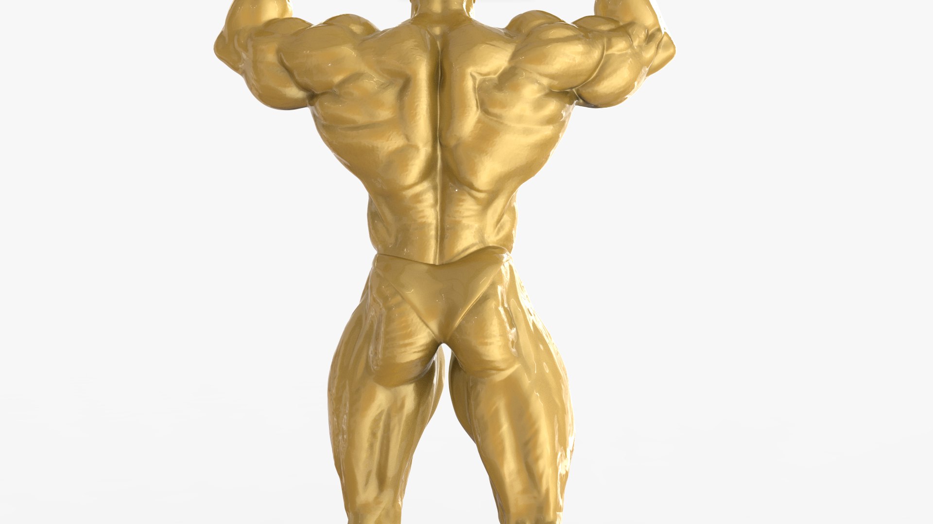 3D Bodybuilder Figurine Trophy Print - TurboSquid 2097283