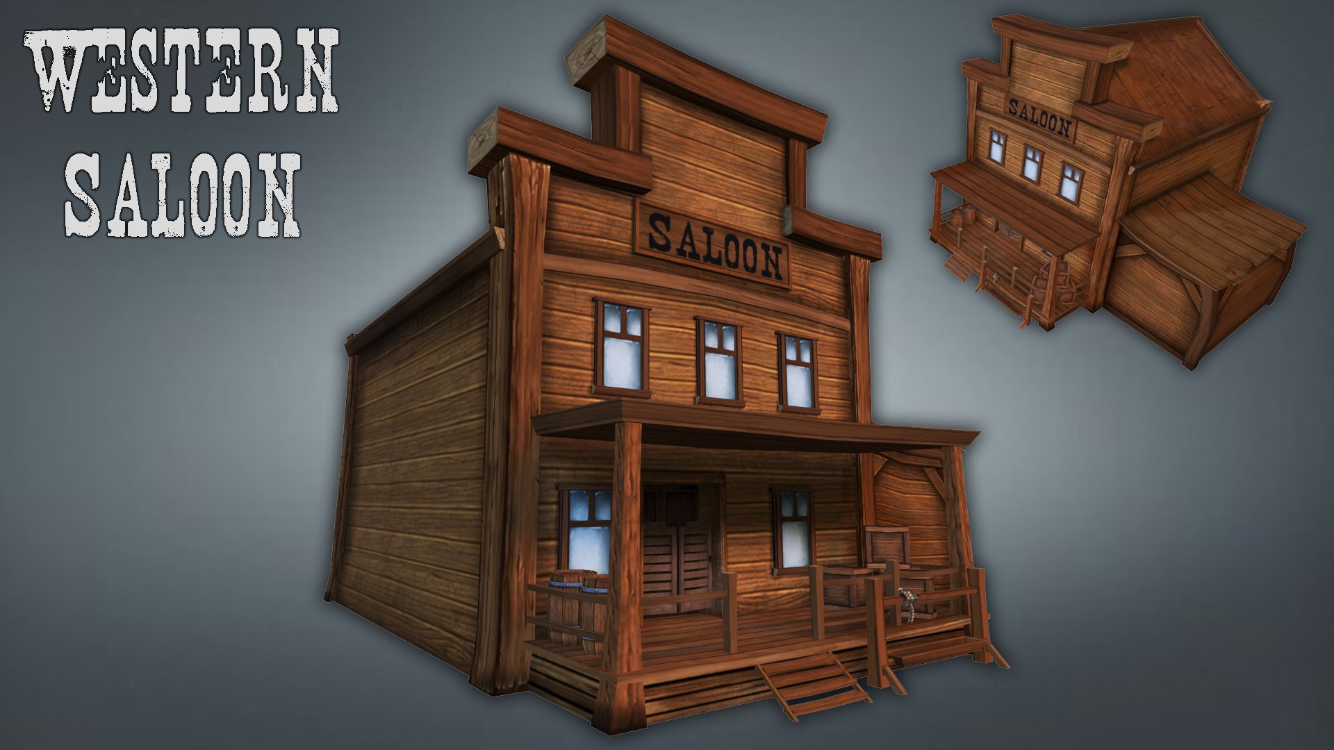3d Model Western Saloon
