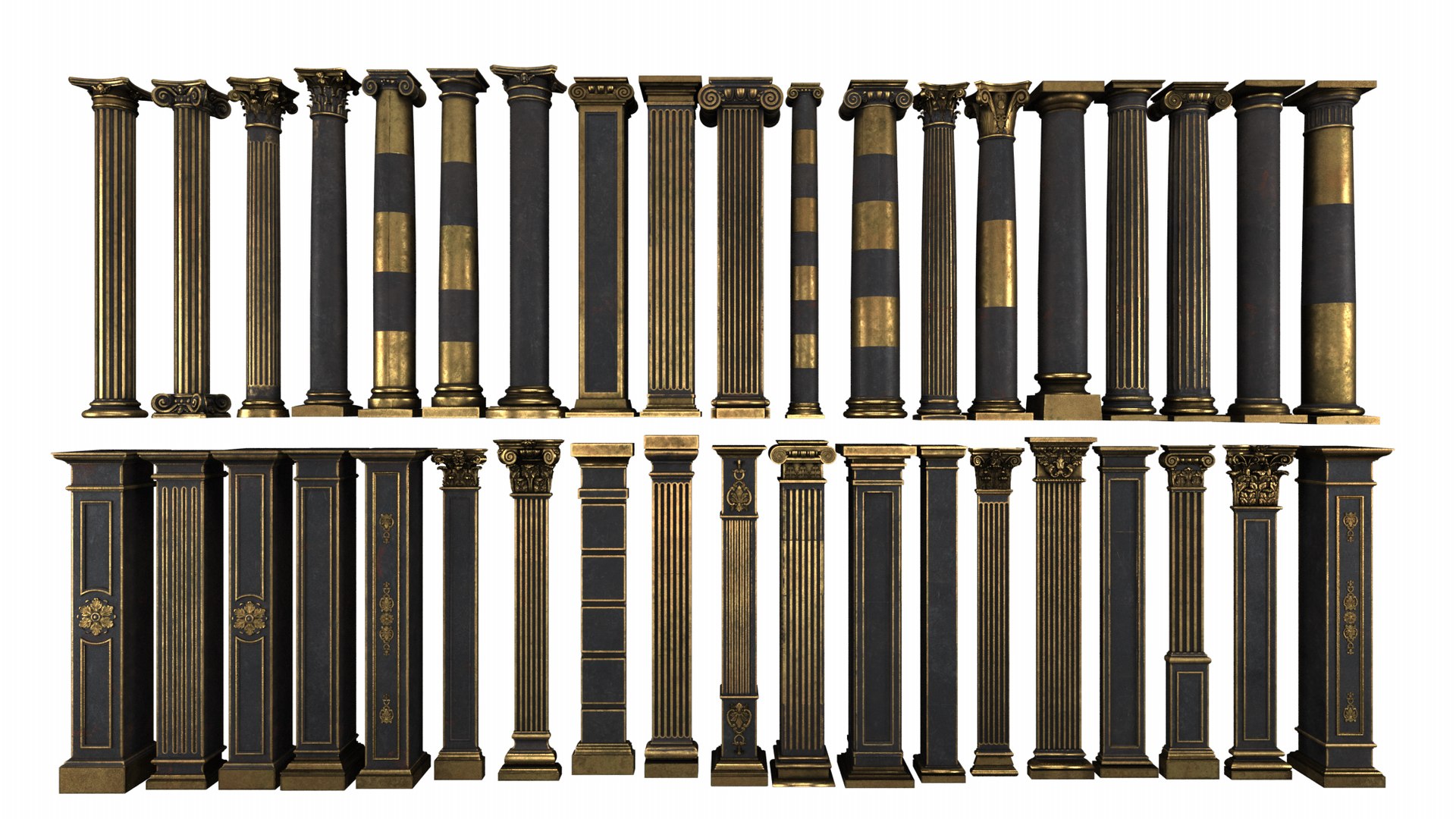 3D Vol2 Collection Of Classic Columns - TurboSquid 1751507