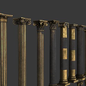 Column Baroque 3D Models for Download | TurboSquid