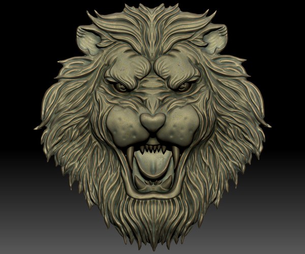 Lion head stl file 3D model - TurboSquid 1554828