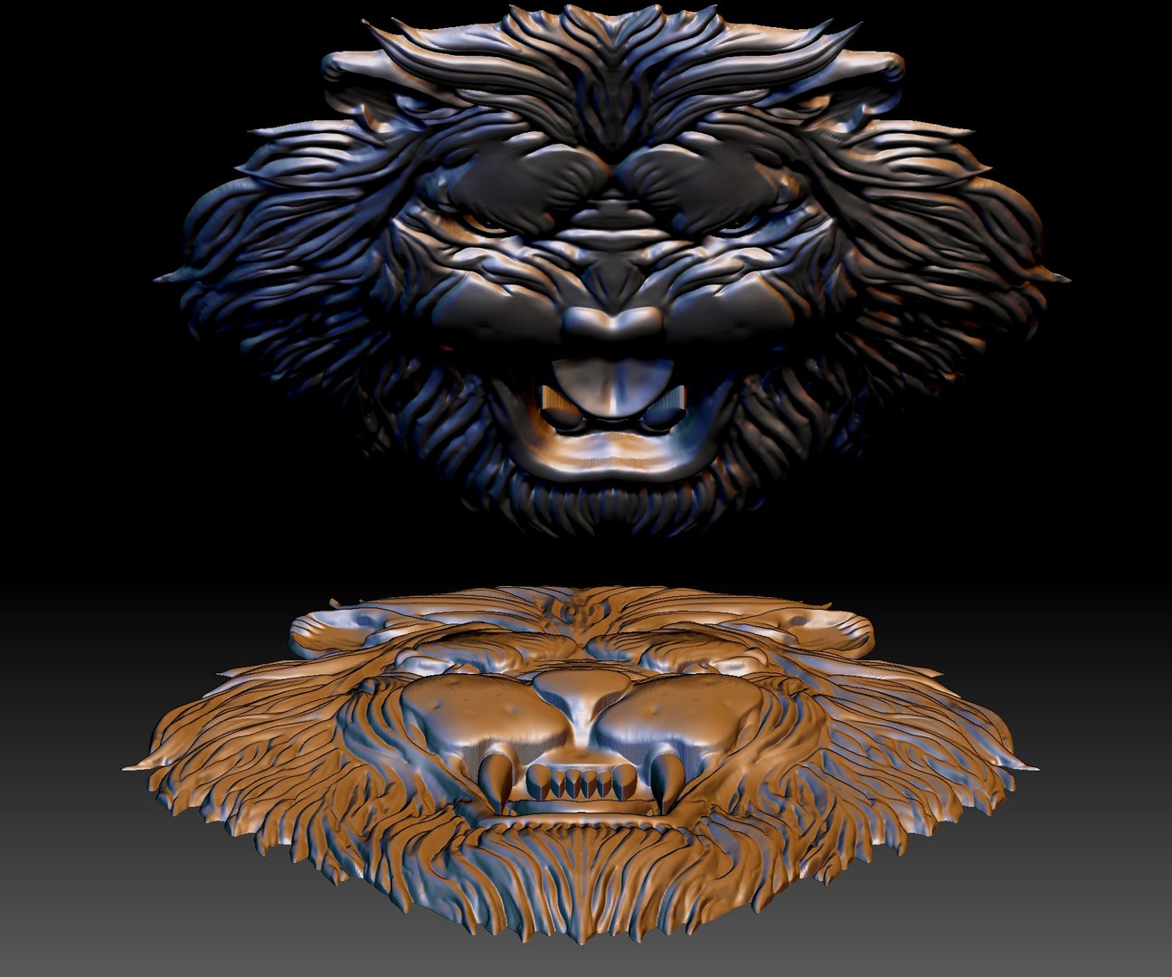 Lion Head Stl File 3D Model - TurboSquid 1554828