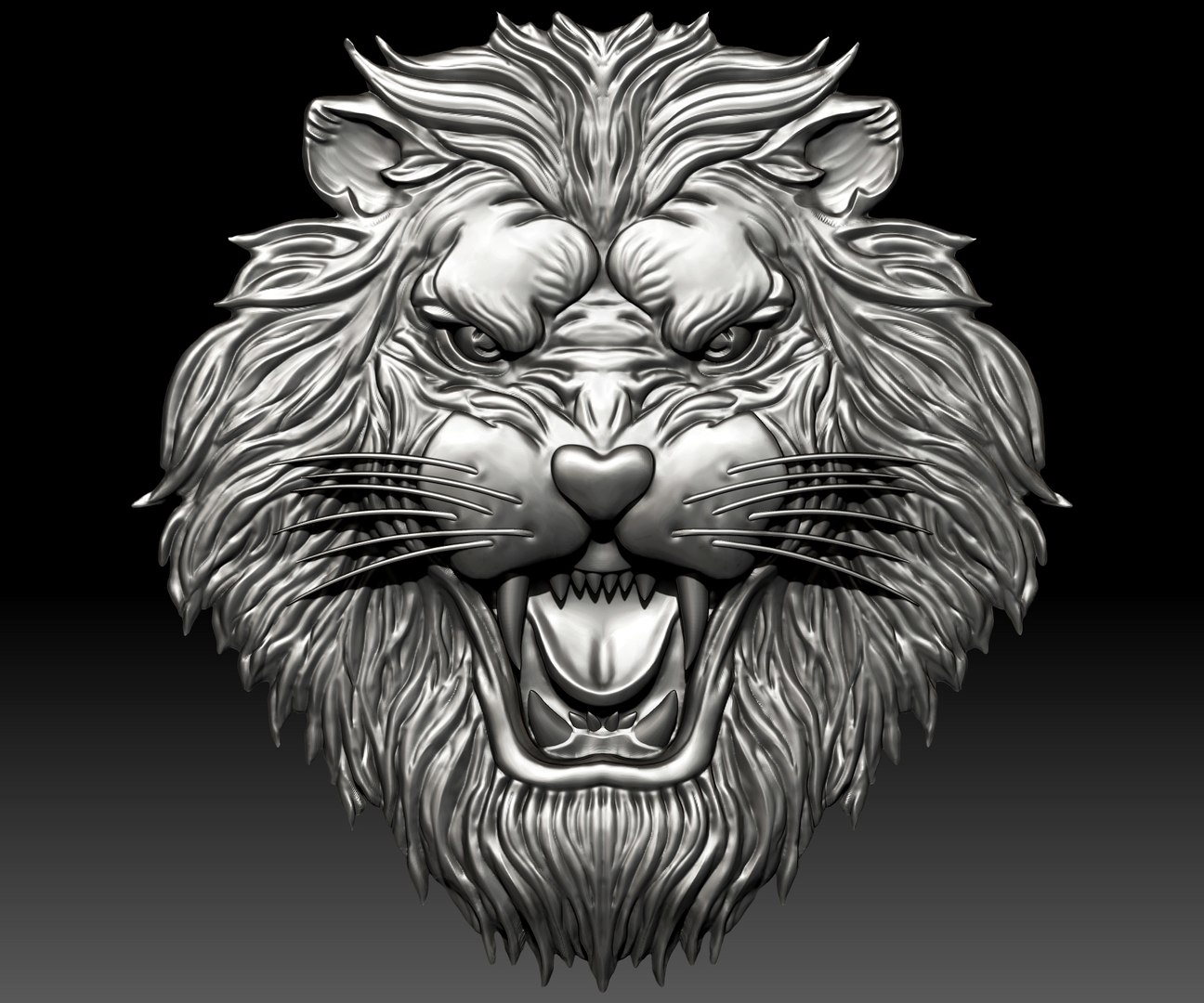 Lion Head Stl File 3D Model - TurboSquid 1554828