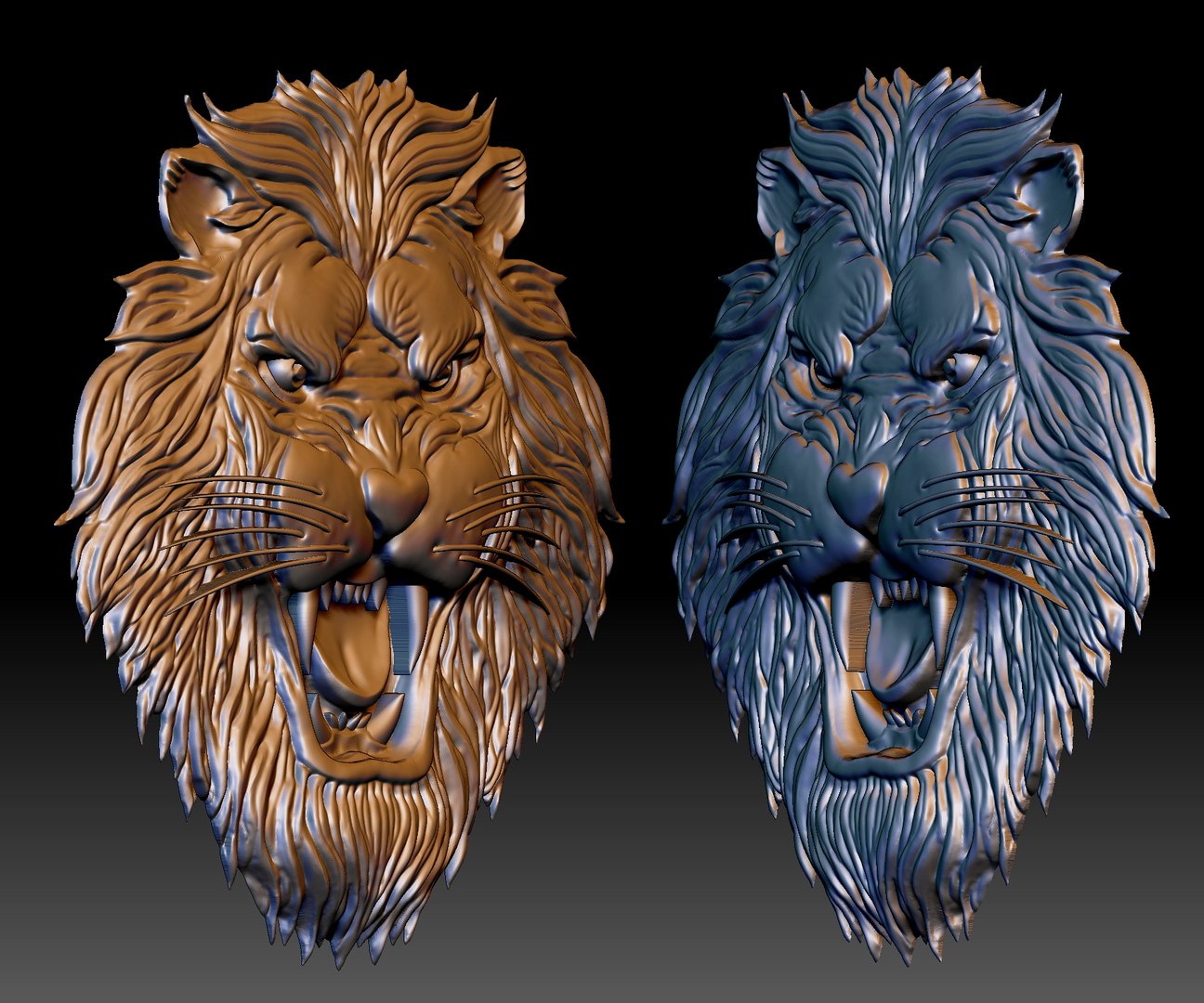 Lion Head Stl File 3D Model - TurboSquid 1554828