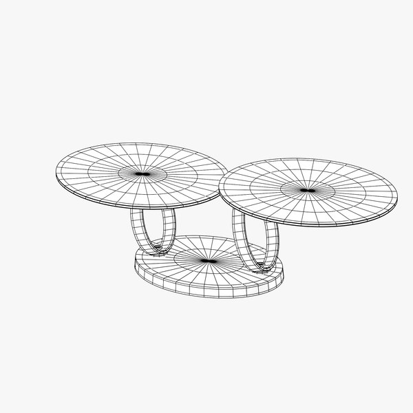 3d model modern table glass tabletops