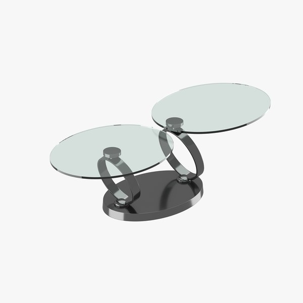 3d model modern table glass tabletops