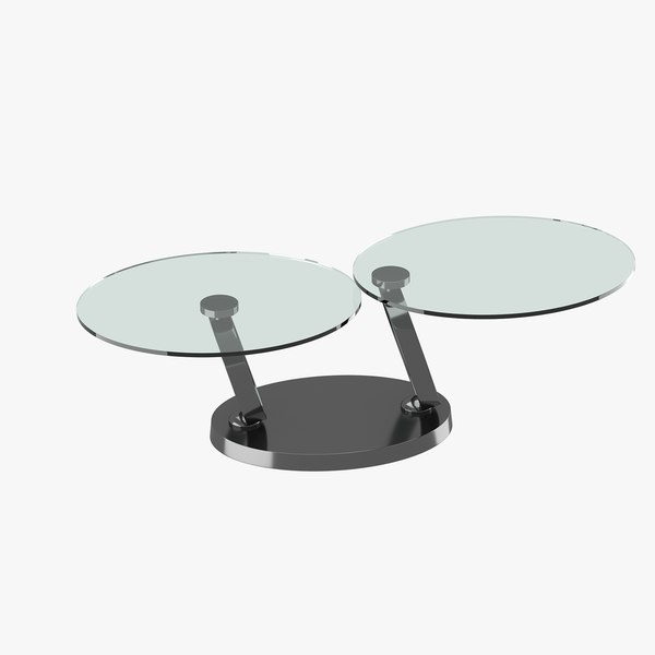 3d model modern table glass tabletops