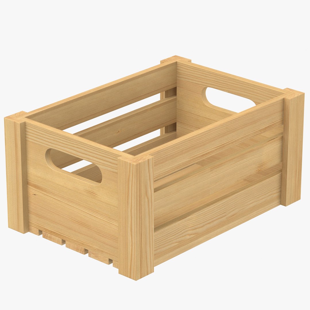 3D model wooden crate wood - TurboSquid 1509756