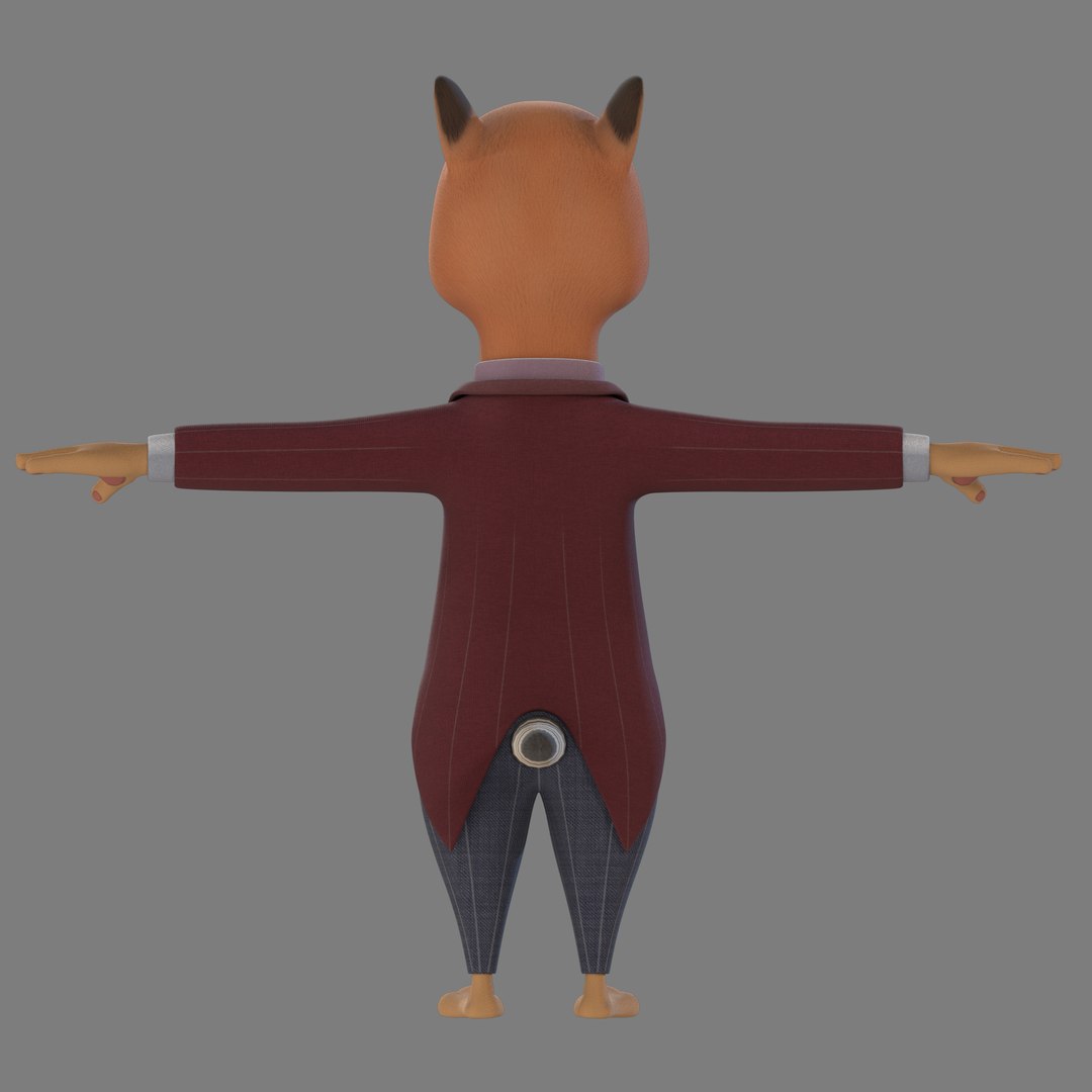 Cartoon Zibet Model - TurboSquid 2151244