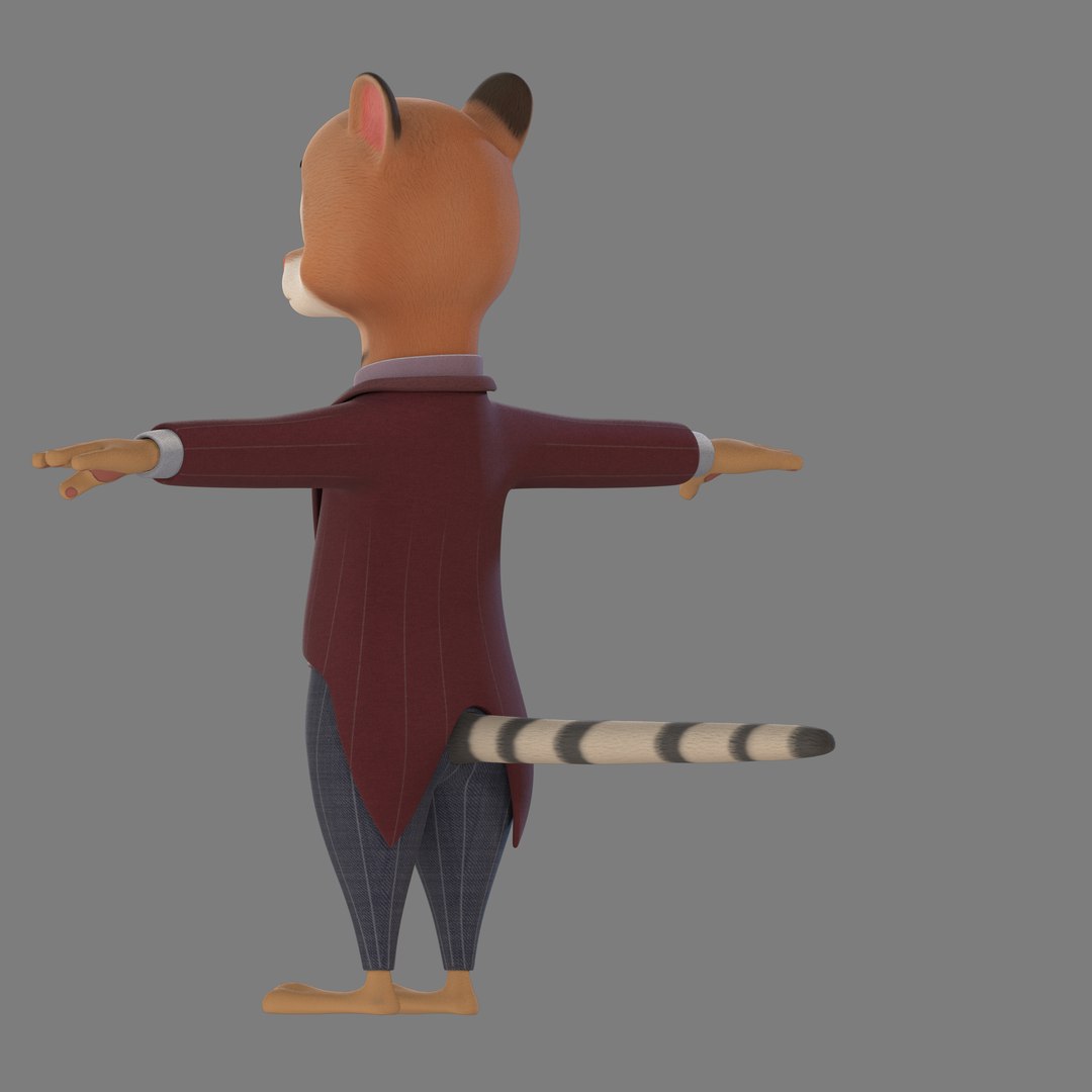 Cartoon Zibet Model - TurboSquid 2151244