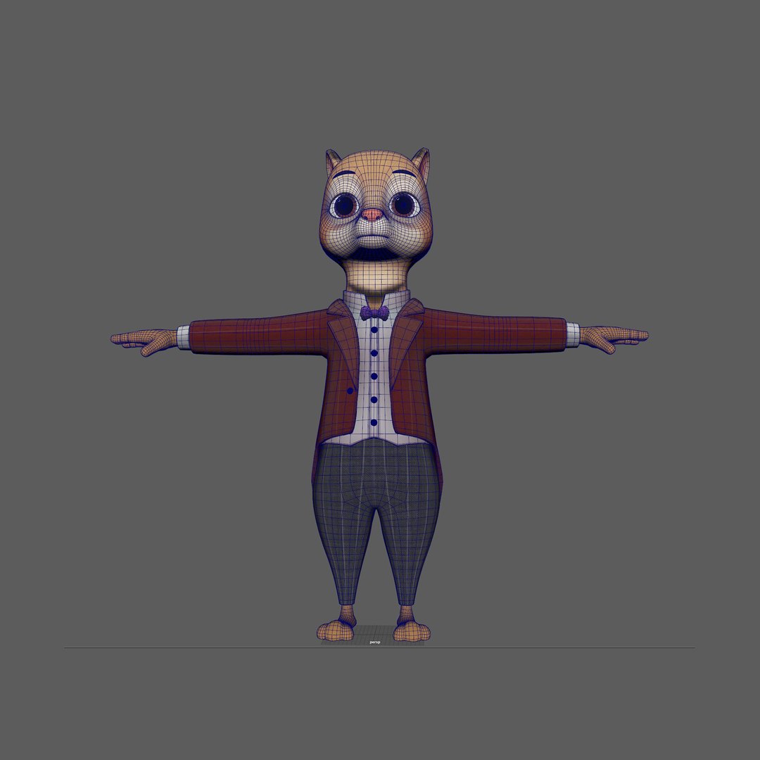 Cartoon Zibet Model - TurboSquid 2151244