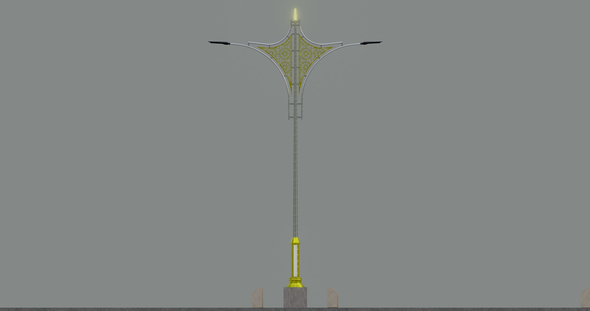 Decorative Lighting Pole Type-2 3D Model - TurboSquid 2080196