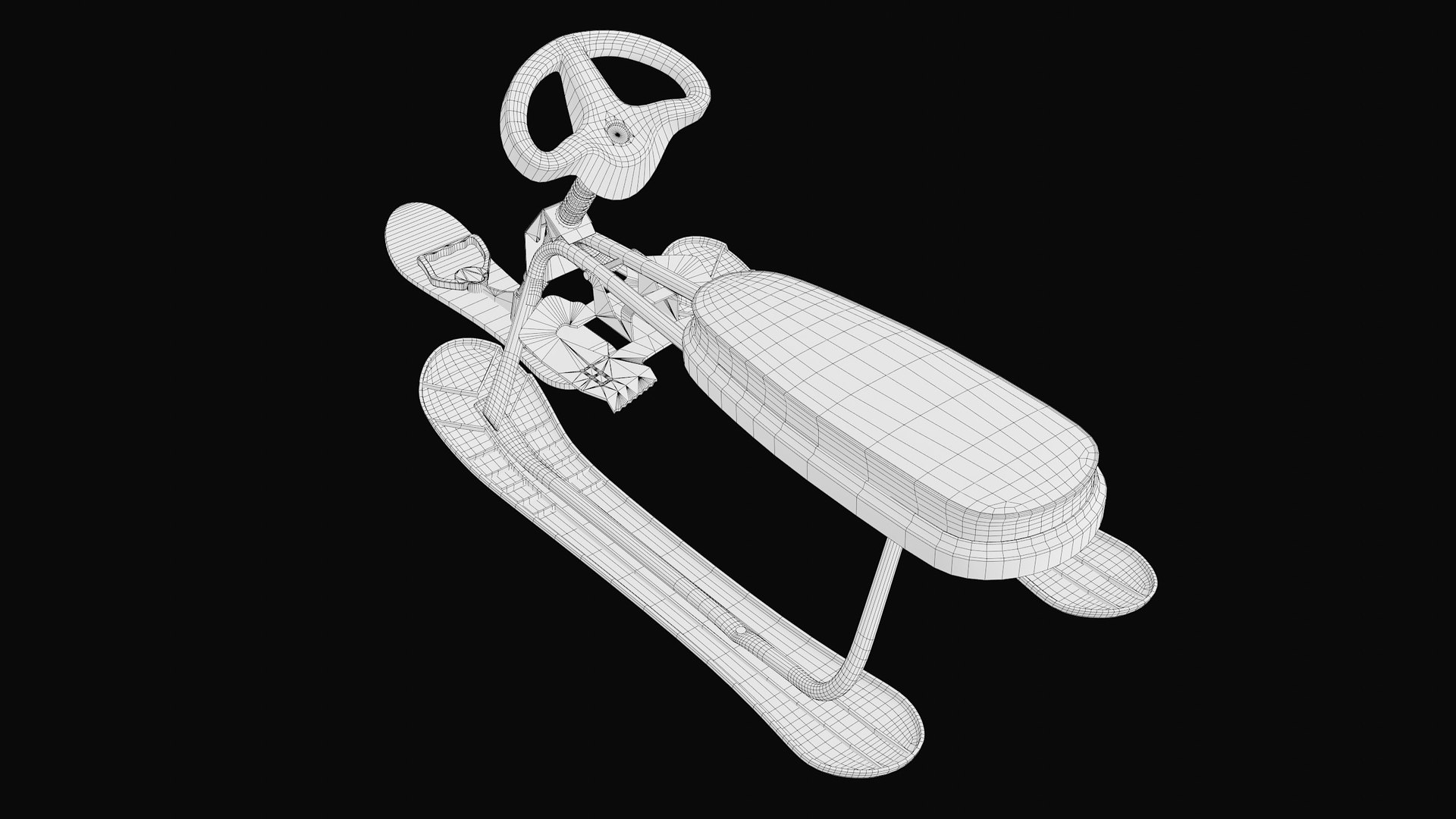 3d Snow Racer Sled Model Turbosquid 2179650