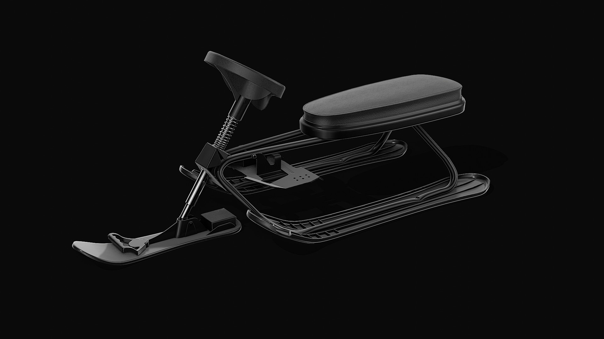 3d Snow Racer Sled Model Turbosquid 2179650