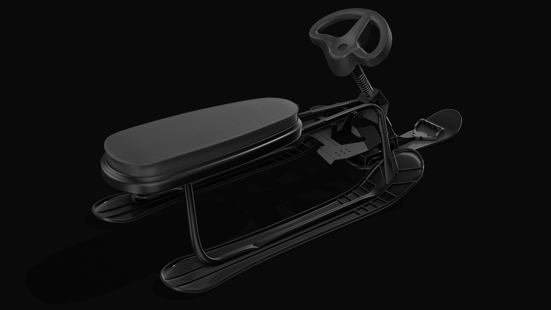 3D Snow Racer Sled Model - TurboSquid 2179650