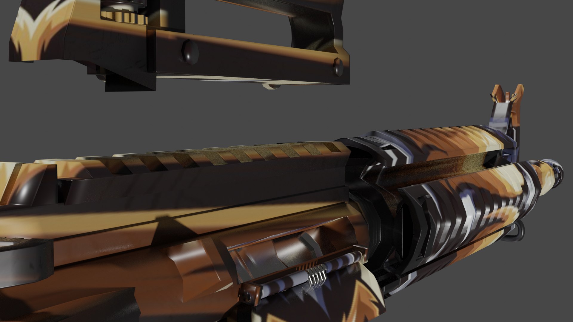 3D Model M4a1 Pbr Unreal - TurboSquid 1701876