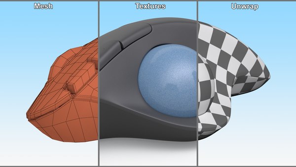 modelo 3d Ratón trackball inalámbrico - TurboSquid 2163513