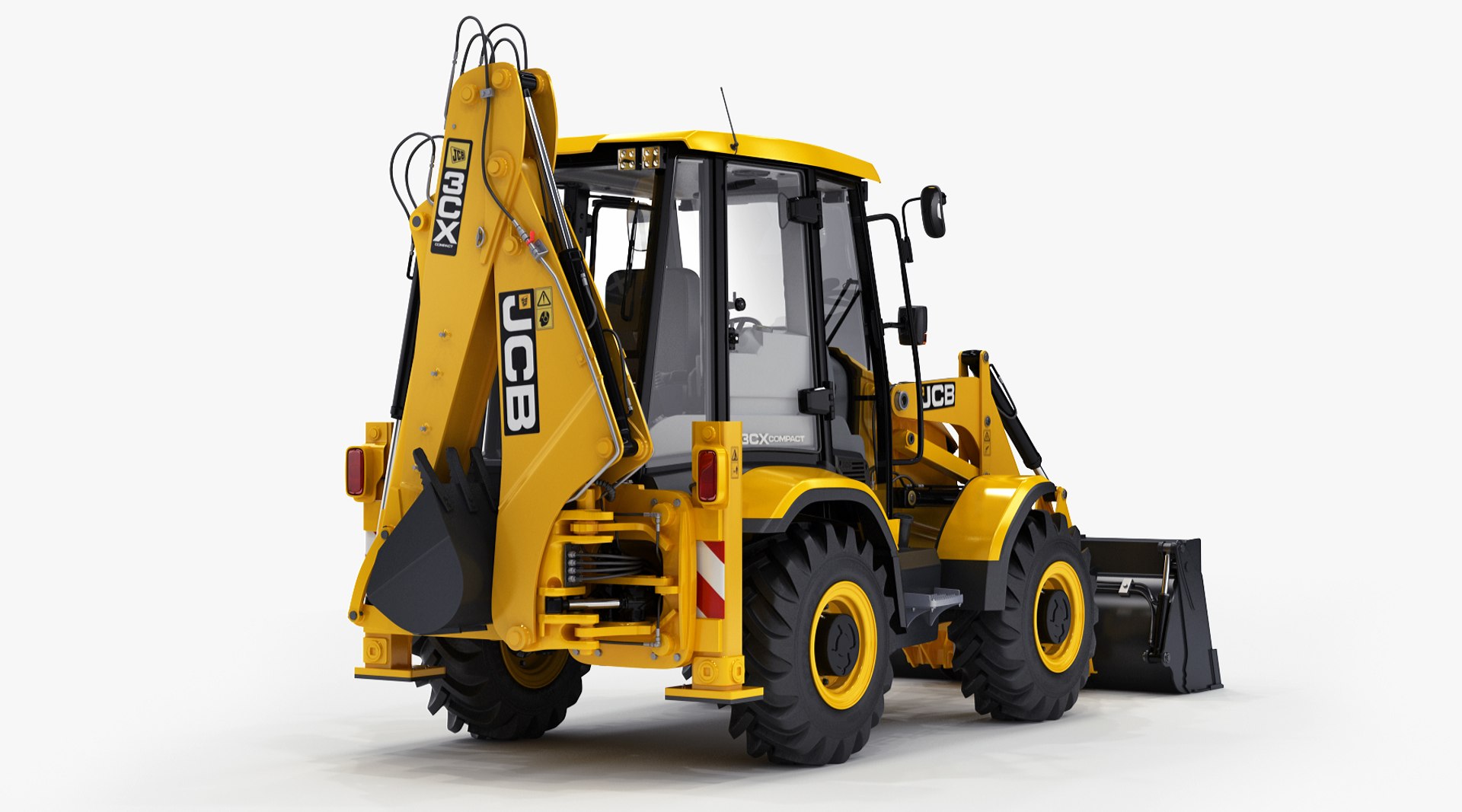 3cx compact backhoe loader 3D model - TurboSquid 1154540