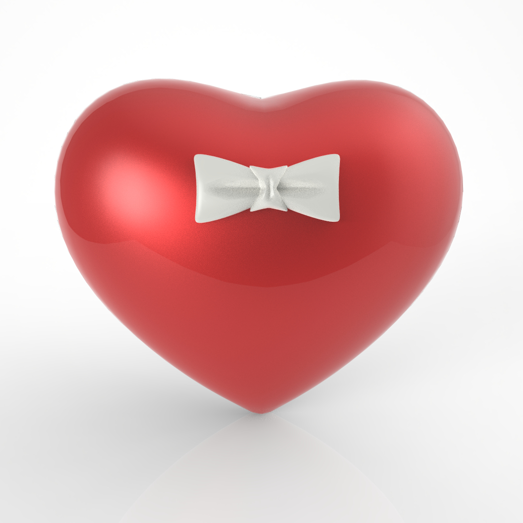 3D Heart Tie - TurboSquid 2317431