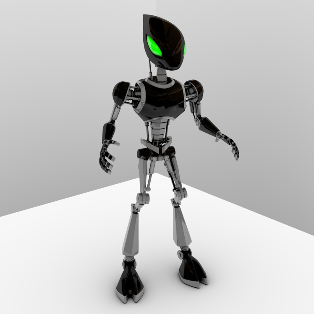 3d Droid Android Model