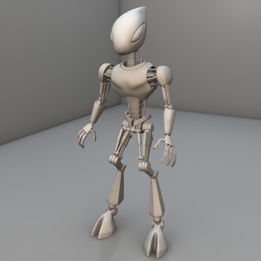 3d Droid Android Model