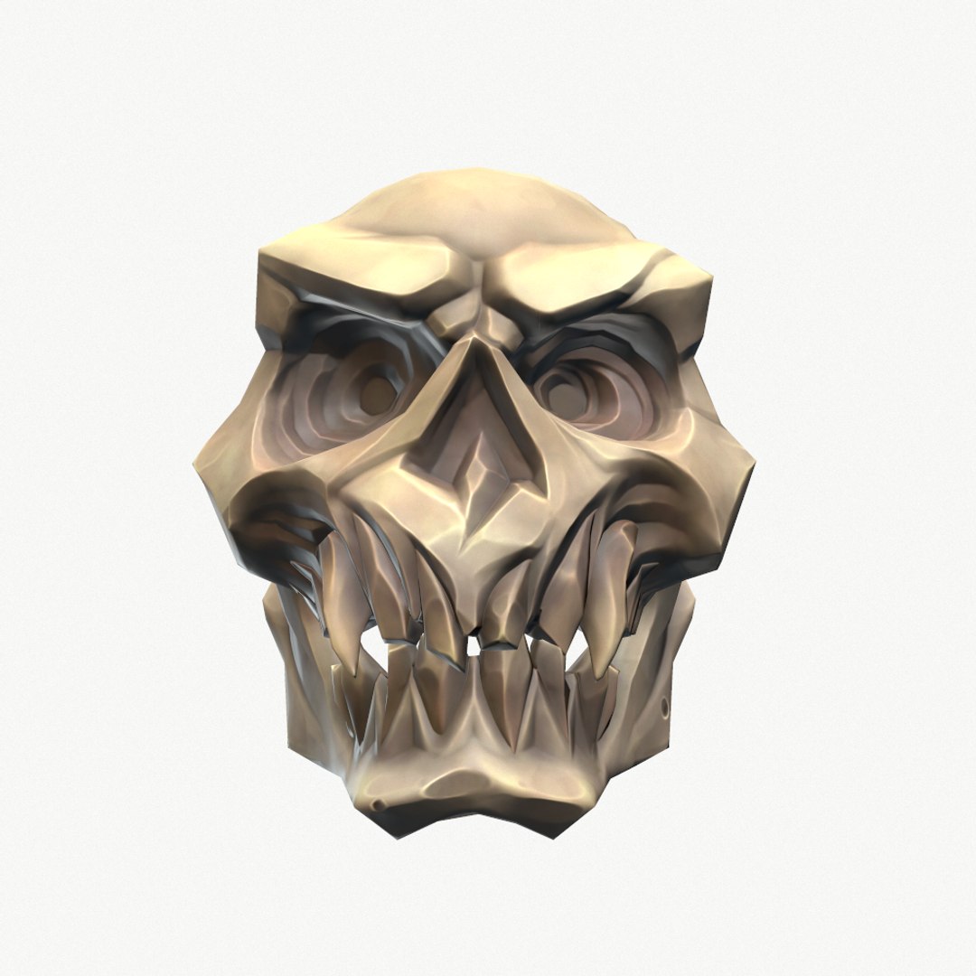 3D Stylized Evil Skull Model - TurboSquid 1360583