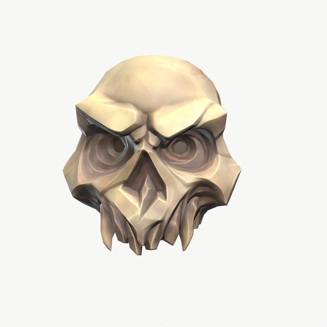 3D Stylized Evil Skull Model - TurboSquid 1360583