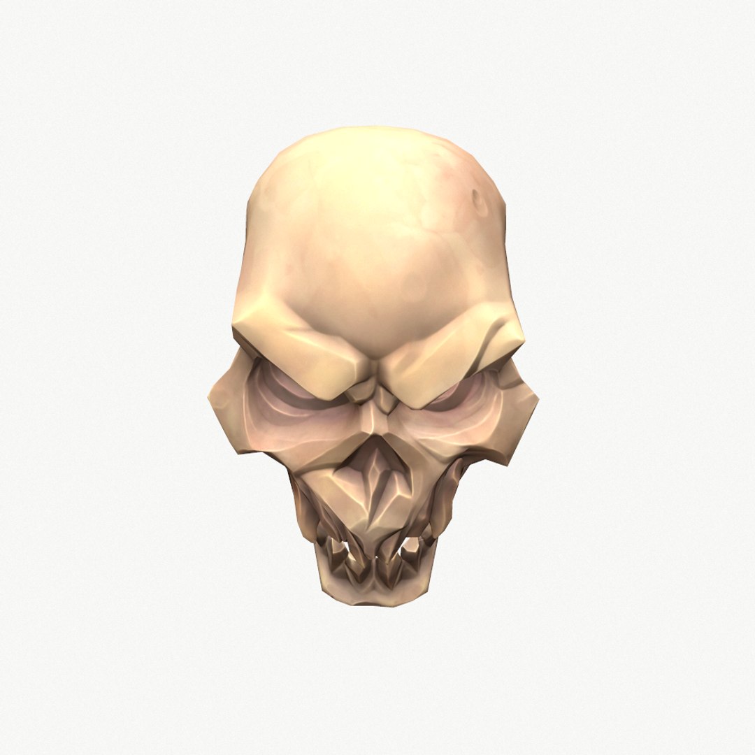 3D Stylized Evil Skull Model - TurboSquid 1360583