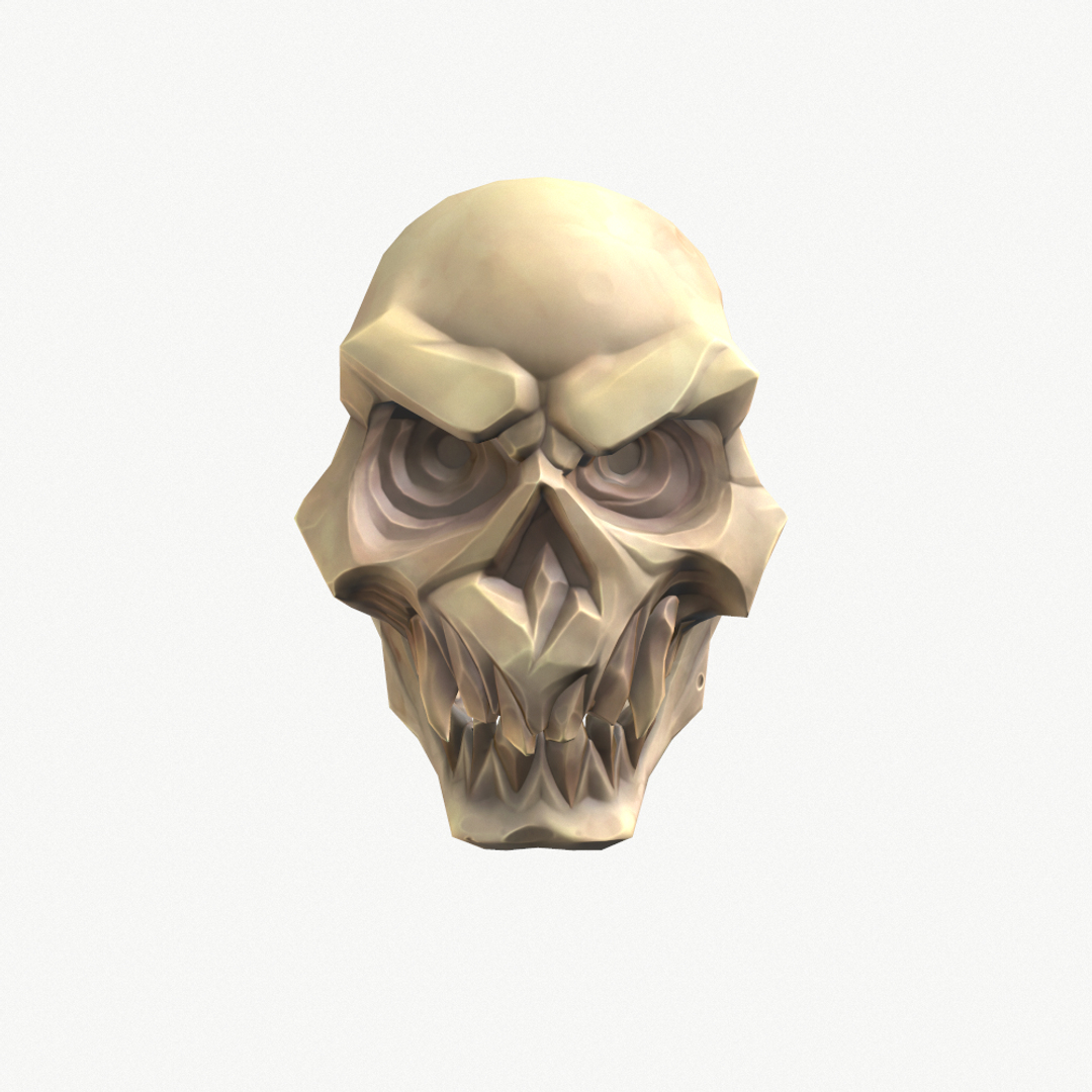 3D Stylized Evil Skull Model - TurboSquid 1360583