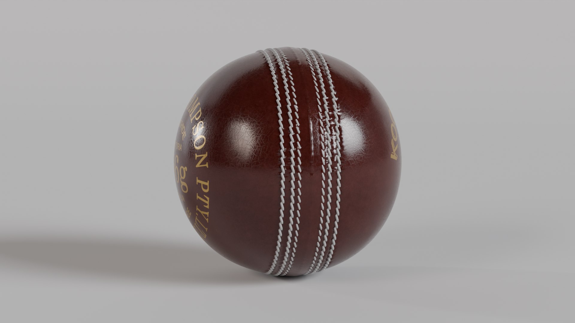 3D Model Cricket Ball Leather Red Season Ball World Cup Ball ...