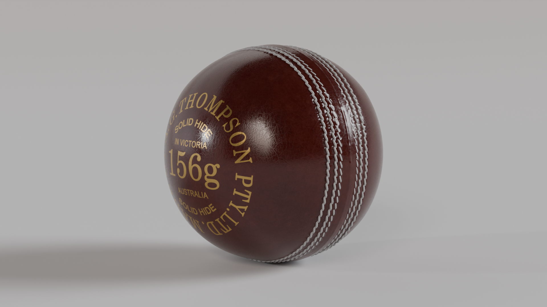 3D Model Cricket Ball Leather Red Season Ball World Cup Ball ...