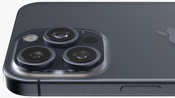 modelo 3d Apple iPhone 15 Pro Max Azul Titanio - TurboSquid 2124560